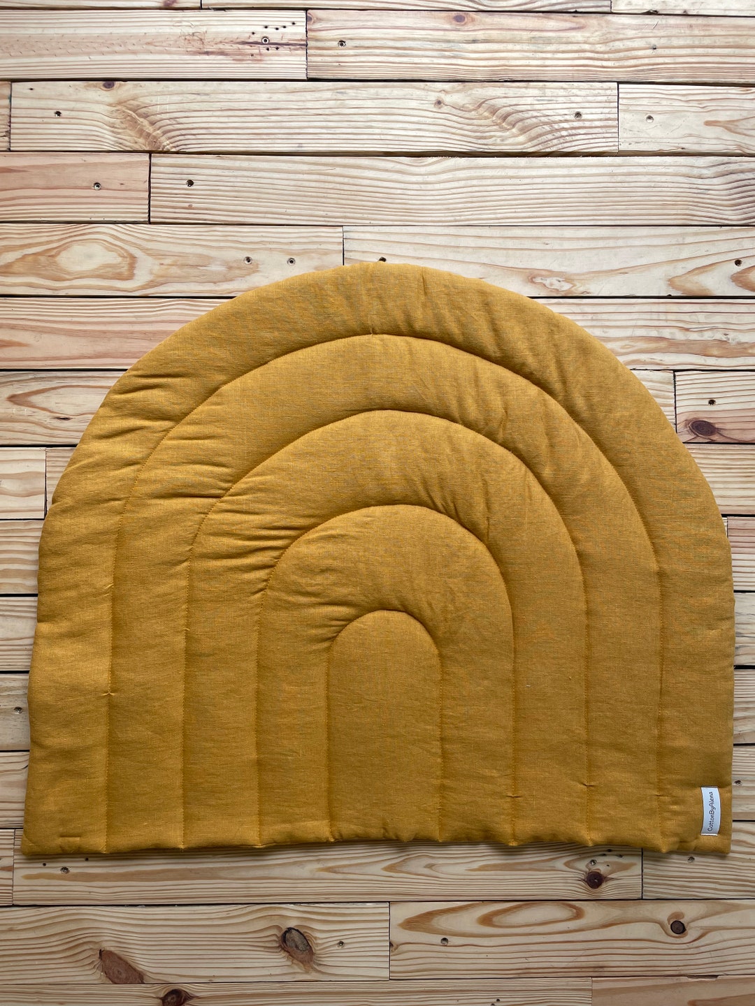 Rainbow Shape Play Mat, Scandinavian Nursery Decoration, Quilted ...