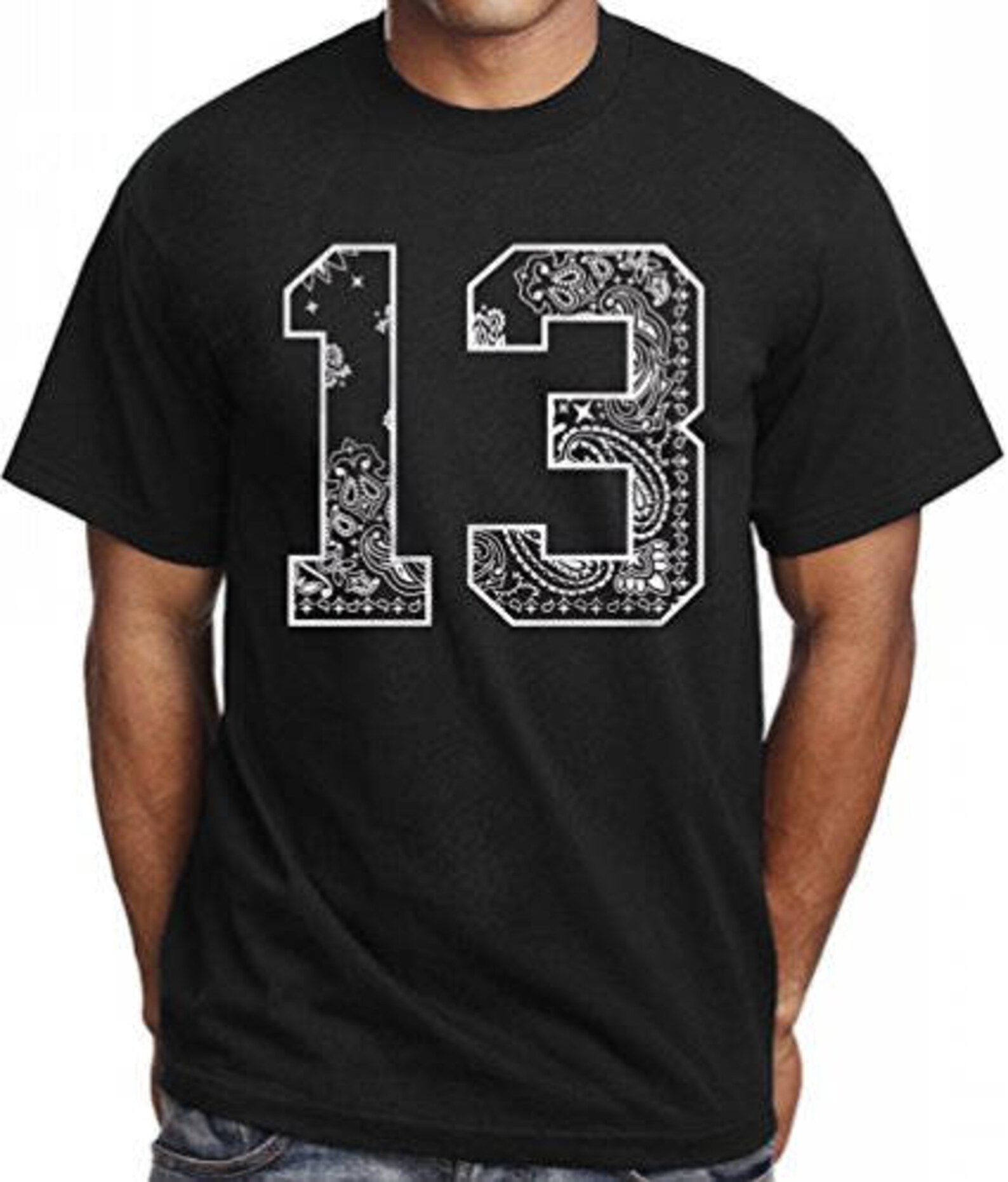 13 Bandana T Shirt for Men Stylish Graphic Design Tee Urban - Etsy