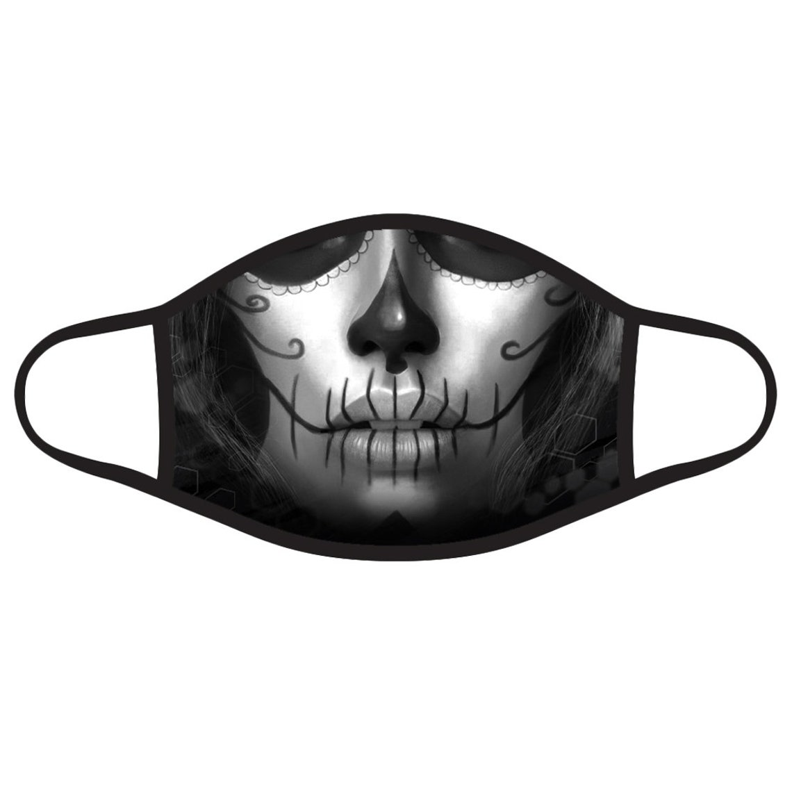 Sugar Skull Chicano Art Mask Aztec Cholo Mexico Womens Face - Etsy