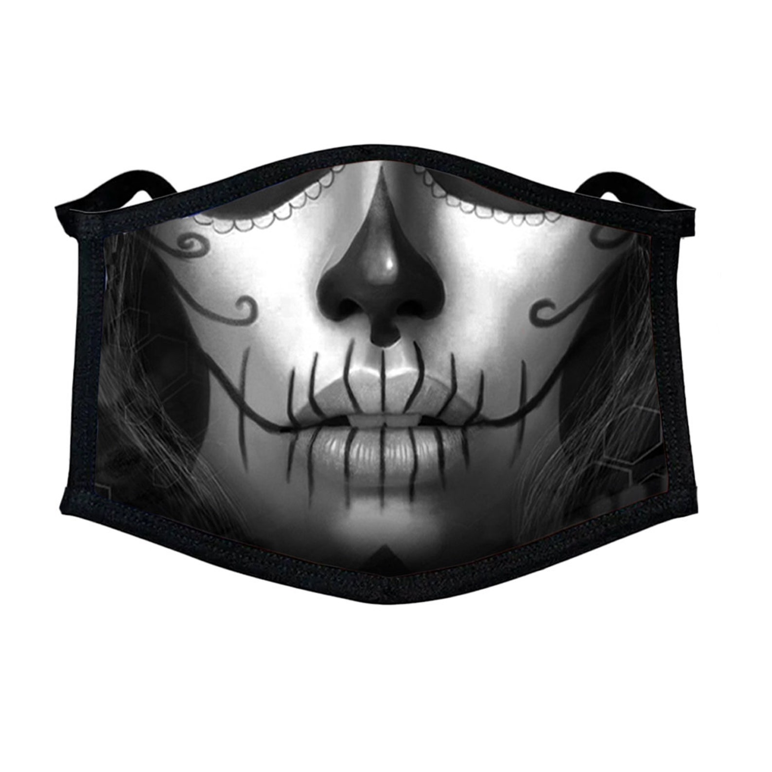 Sugar Skull Chicano Art Mask Aztec Cholo Mexico Womens Face - Etsy