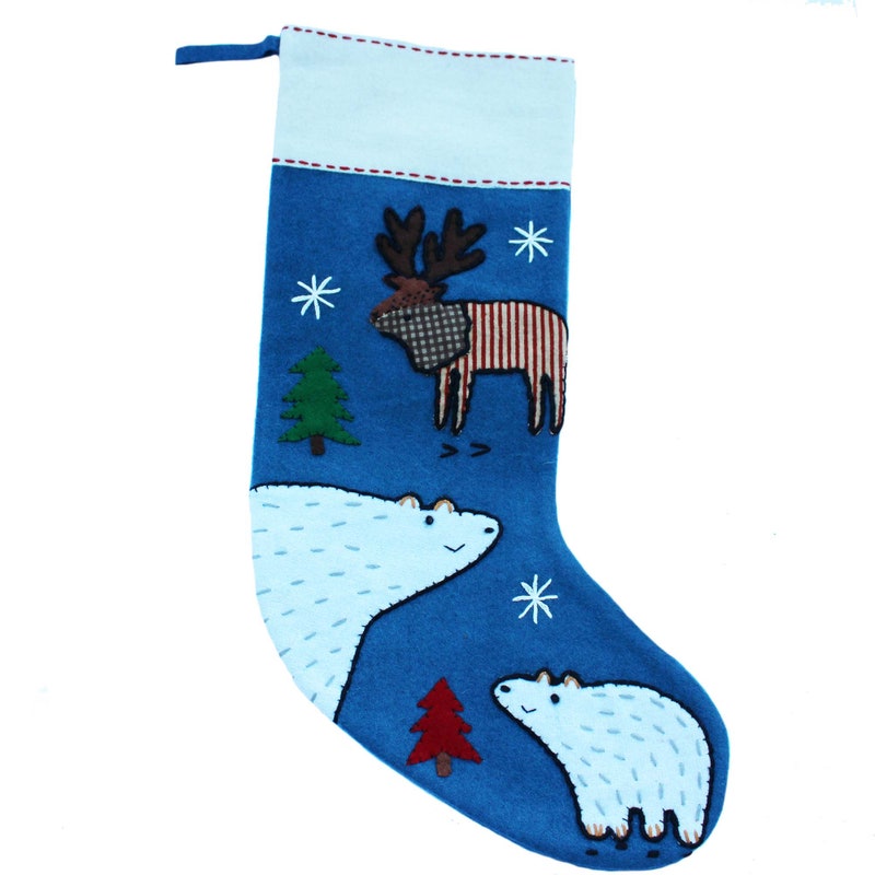 Moose Stocking - Etsy