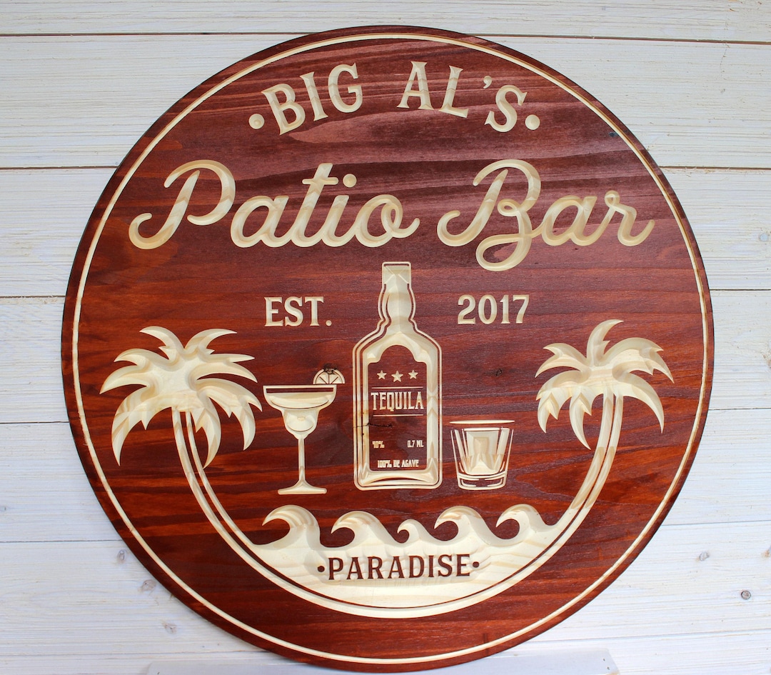 Personalized Tequila Bar Sign: Custom Man Cave Decor - Etsy