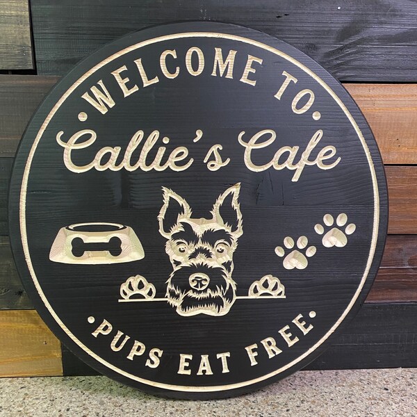 Wood Dog Sign - Etsy