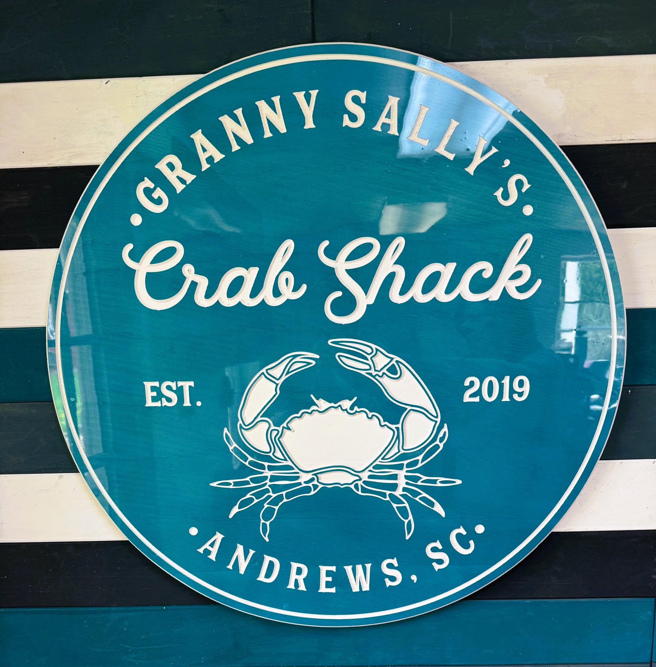 Personalized Crab Shack Sign: Weatherproof Carved PVC Beach Decor - Etsy