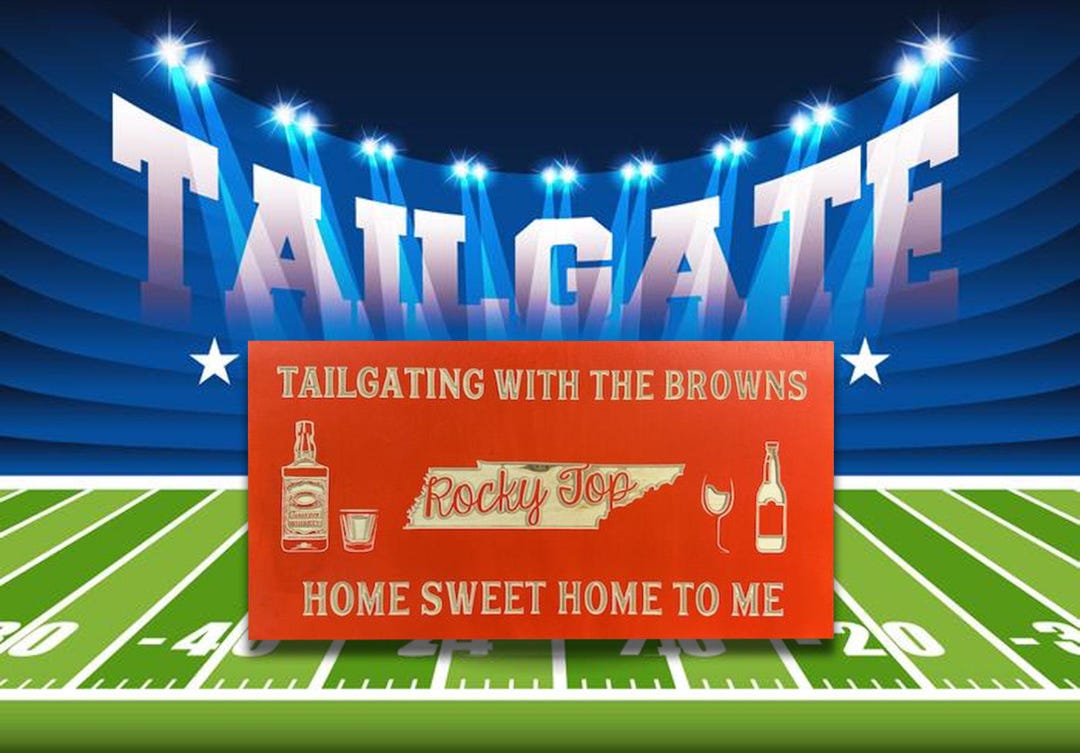 Personalized Tennessee Vols Tailgate Sign: Rocky Top Football Party ...