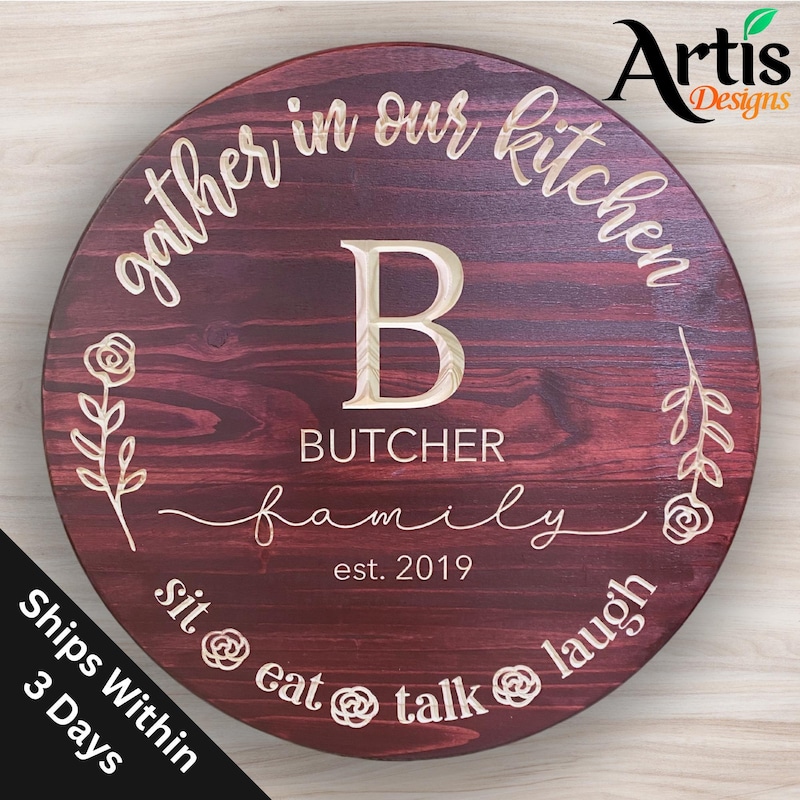 Custom Kitchen Sign - Etsy