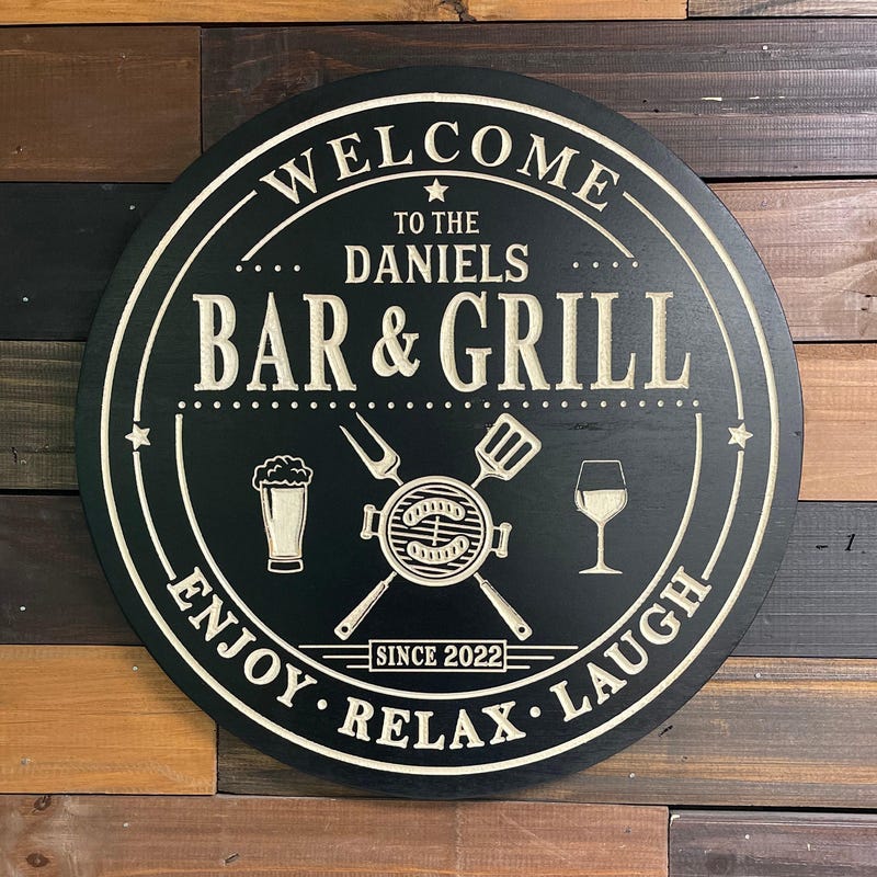 Personalized Bar Signs - Etsy