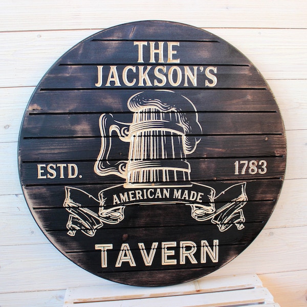 Custom Barrel Sign - Etsy