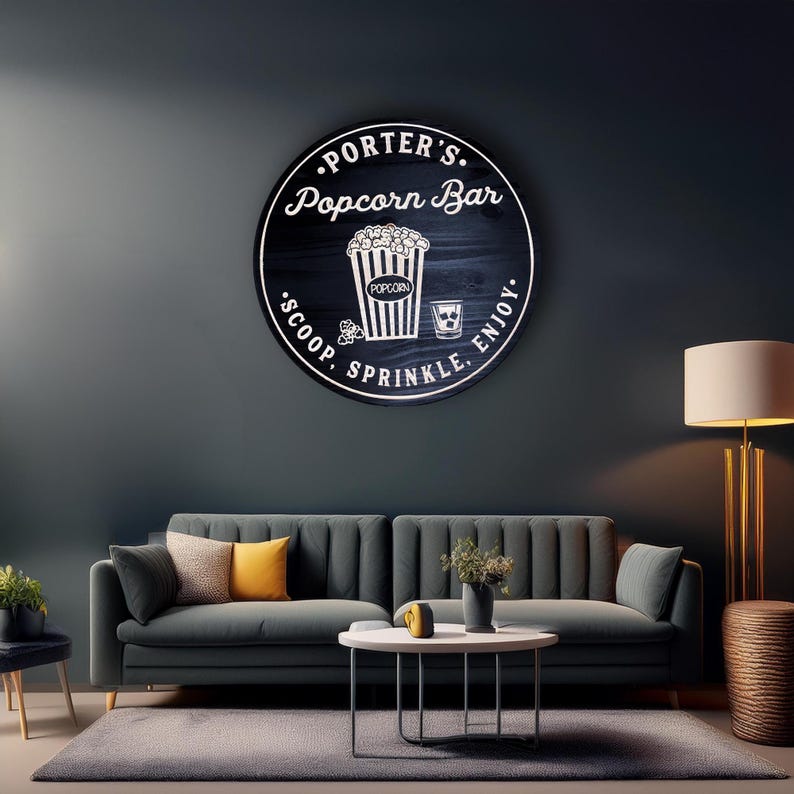 Personalized Movie Room Sign: Custom Home Theater Decor - Etsy