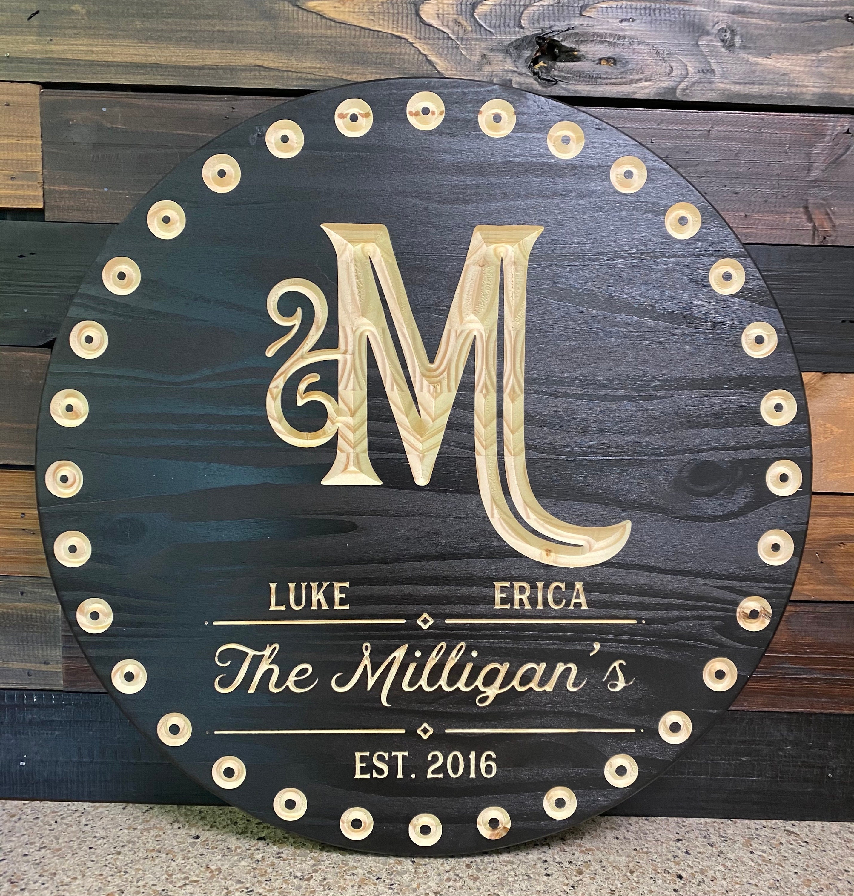 Personalized Name Sign Family Name Sign Wedding Gift | Etsy