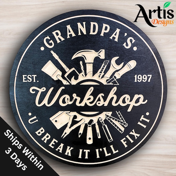 Workshop Sign - Etsy