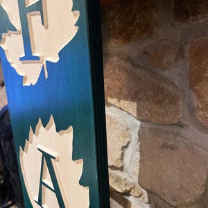 Hello Fall Sign: Carved Wood Autumn Porch Decor - Etsy