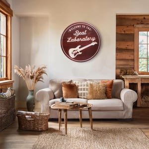 Personalized Band Sign Guitar Room Sign, Carved Wood Music Decor, Wood ...