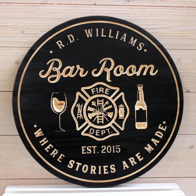 Firefighter Sign - Etsy