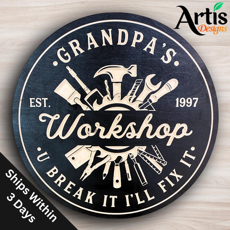 Workshop Sign - Etsy