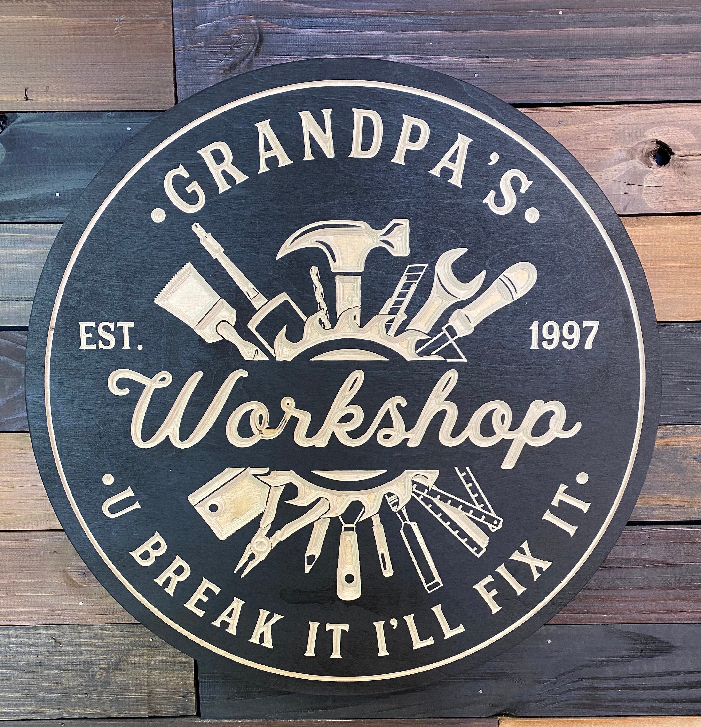 Tools Signs Personalized Garage Sign Custom Garage Sign Man - Etsy UK