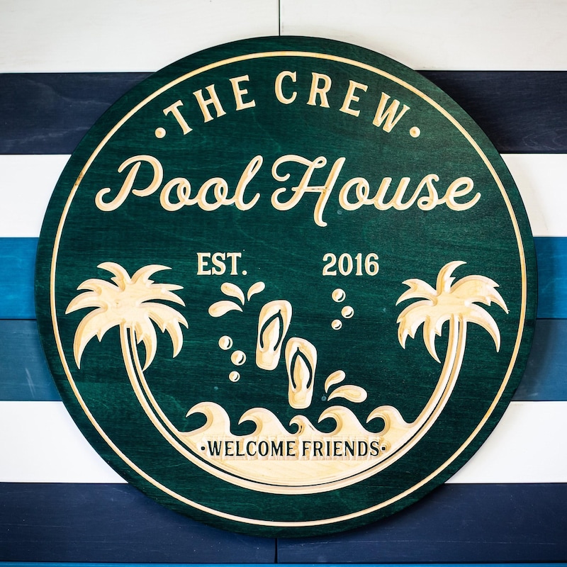 Pool House Signs - Etsy