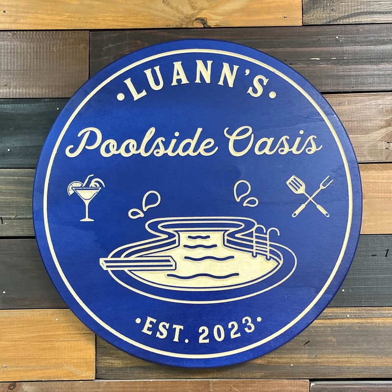 Pool Sign - Etsy