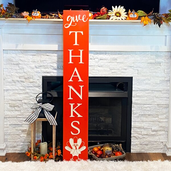 Give Thanks Sign - Etsy
