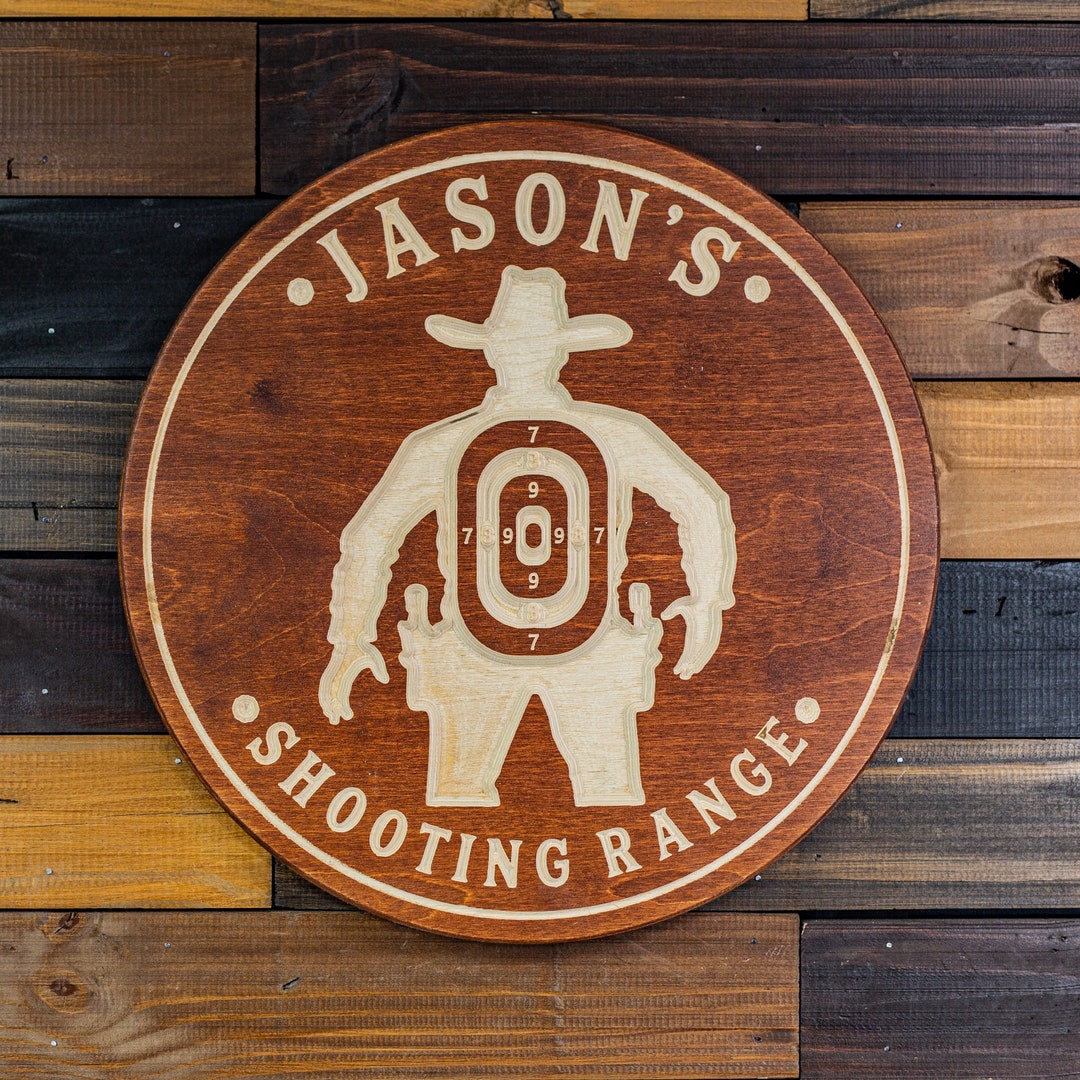 Custom Shooting Range Sign, Target Sign, Bar Signs, Personalized Signs ...