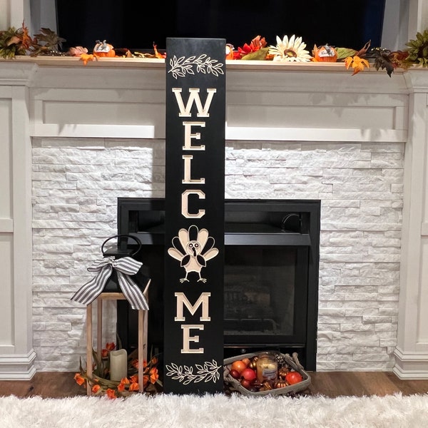 Wooden Front Porch for Thanksgiving - Etsy