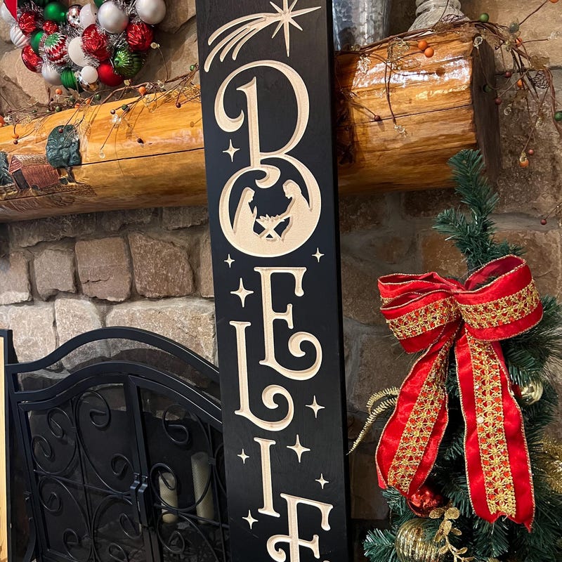 Believe Sign - Etsy