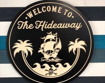 Pirate Ship Sign - Etsy
