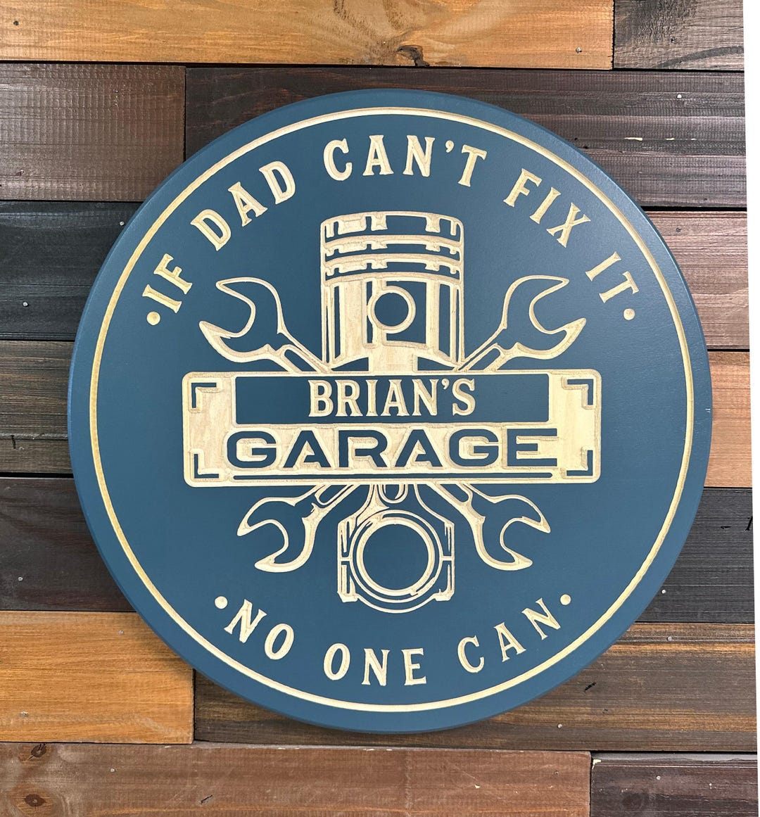 Personalized Dad's Garage Sign: Custom Man Cave Decor - Etsy