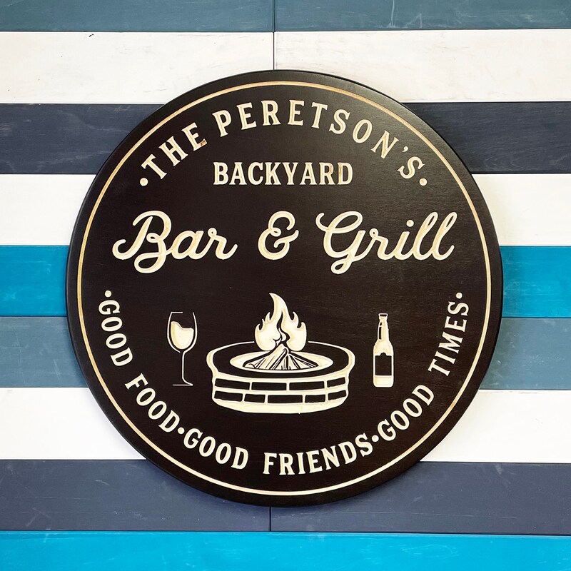 Wood Patio Signs - Etsy