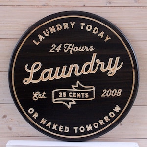 Personalized Laundry Room Sign: Custom Farmhouse Decor - Etsy