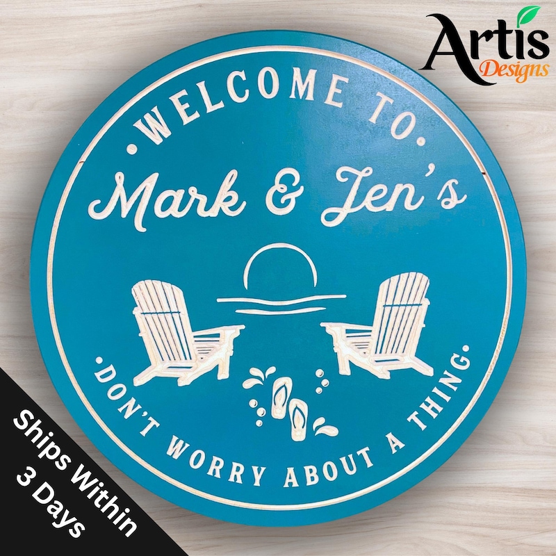 Custom Sunset Metal Wedding Sign - Etsy