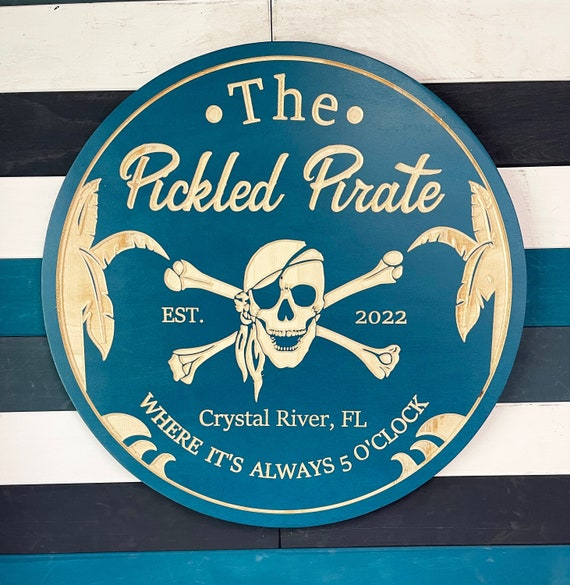 Personalized Pirate Sign Custom Pirate Sign Wood Signs - Etsy