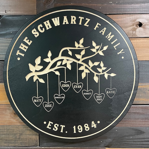 Family Tree Sign - Etsy