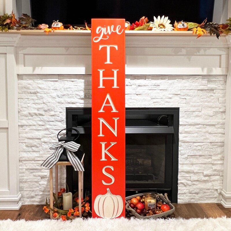 Give Thanks Sign - Etsy