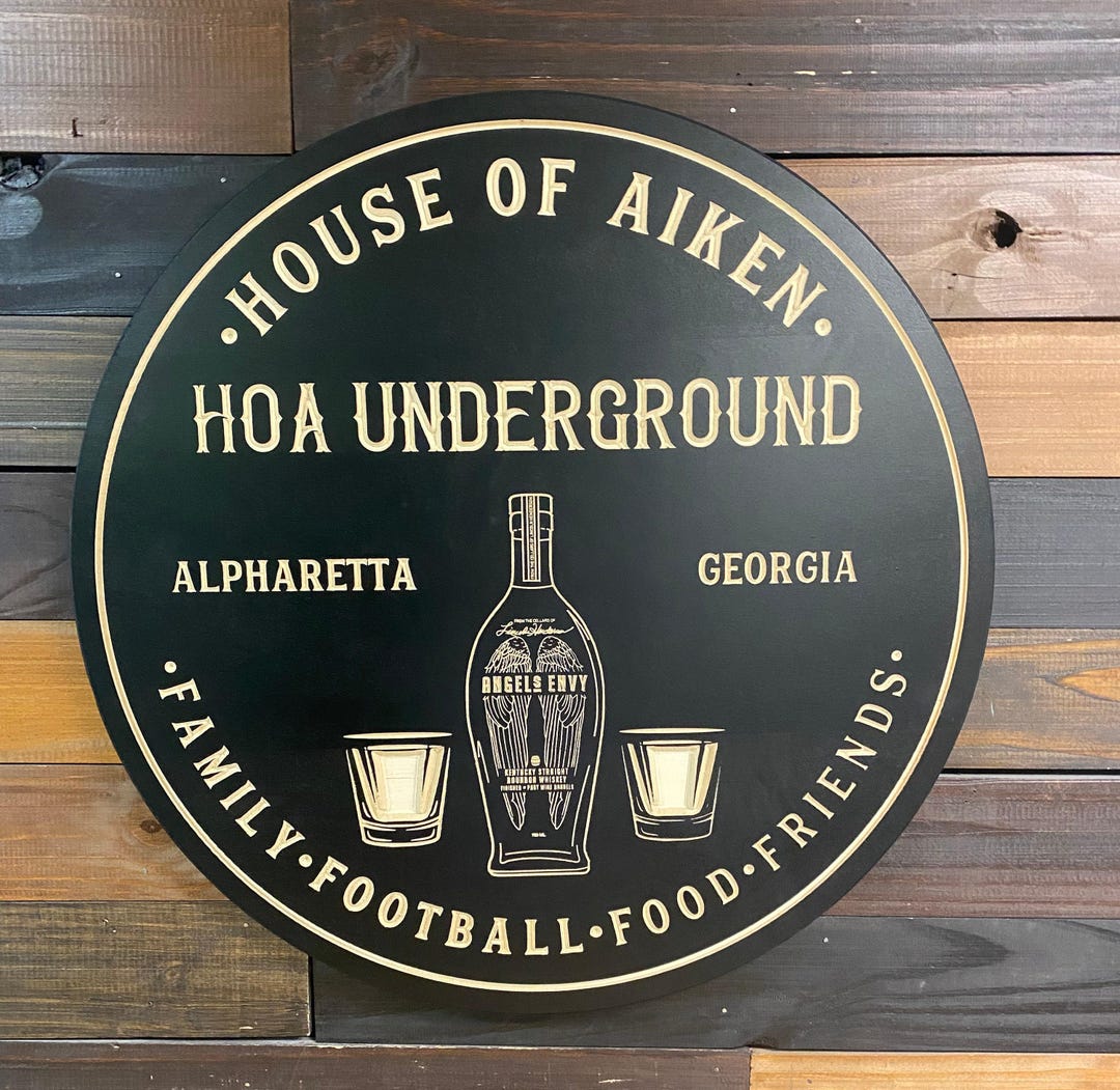 Custom Carved Bar Sign: Personalized Home Bar Decor - Etsy