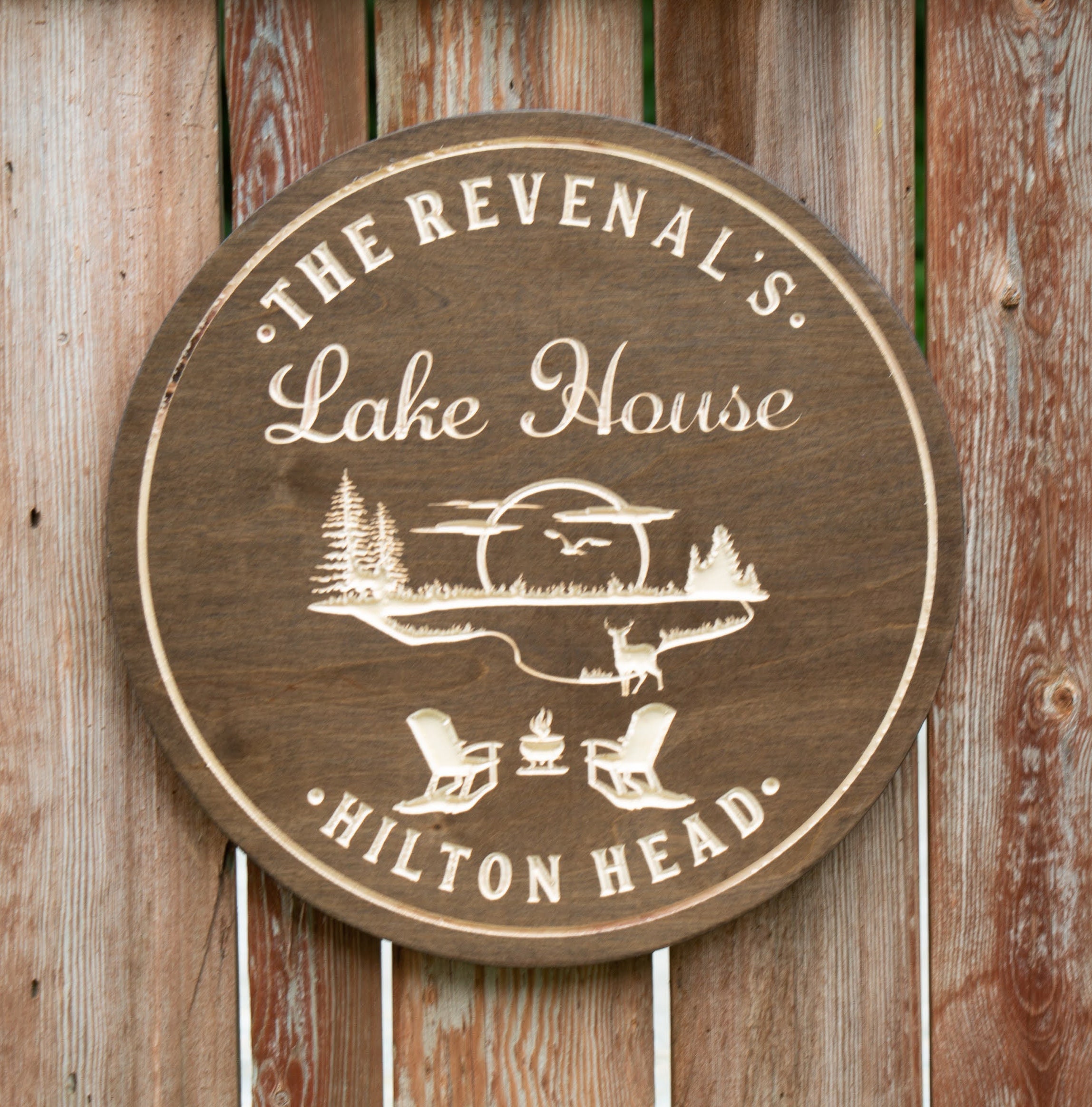 Personalized Lake House Sign Lake House Sign Fire Pit With | Etsy