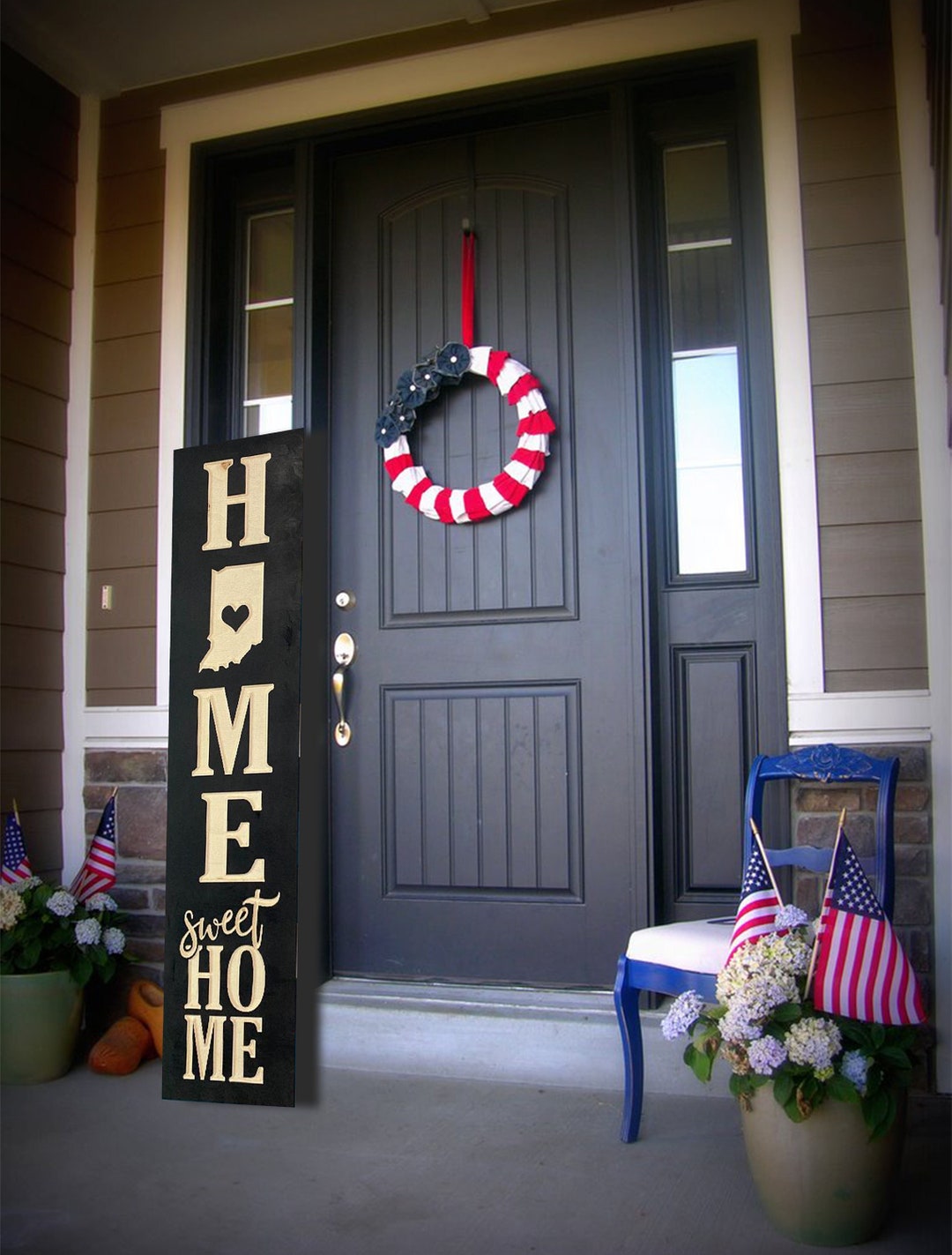 Home Sweet Home Sign Front Porch Sign State Sign Porch Sign - Etsy