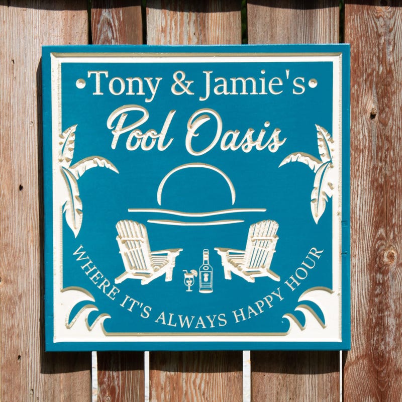 Funny Pool Signs - Etsy