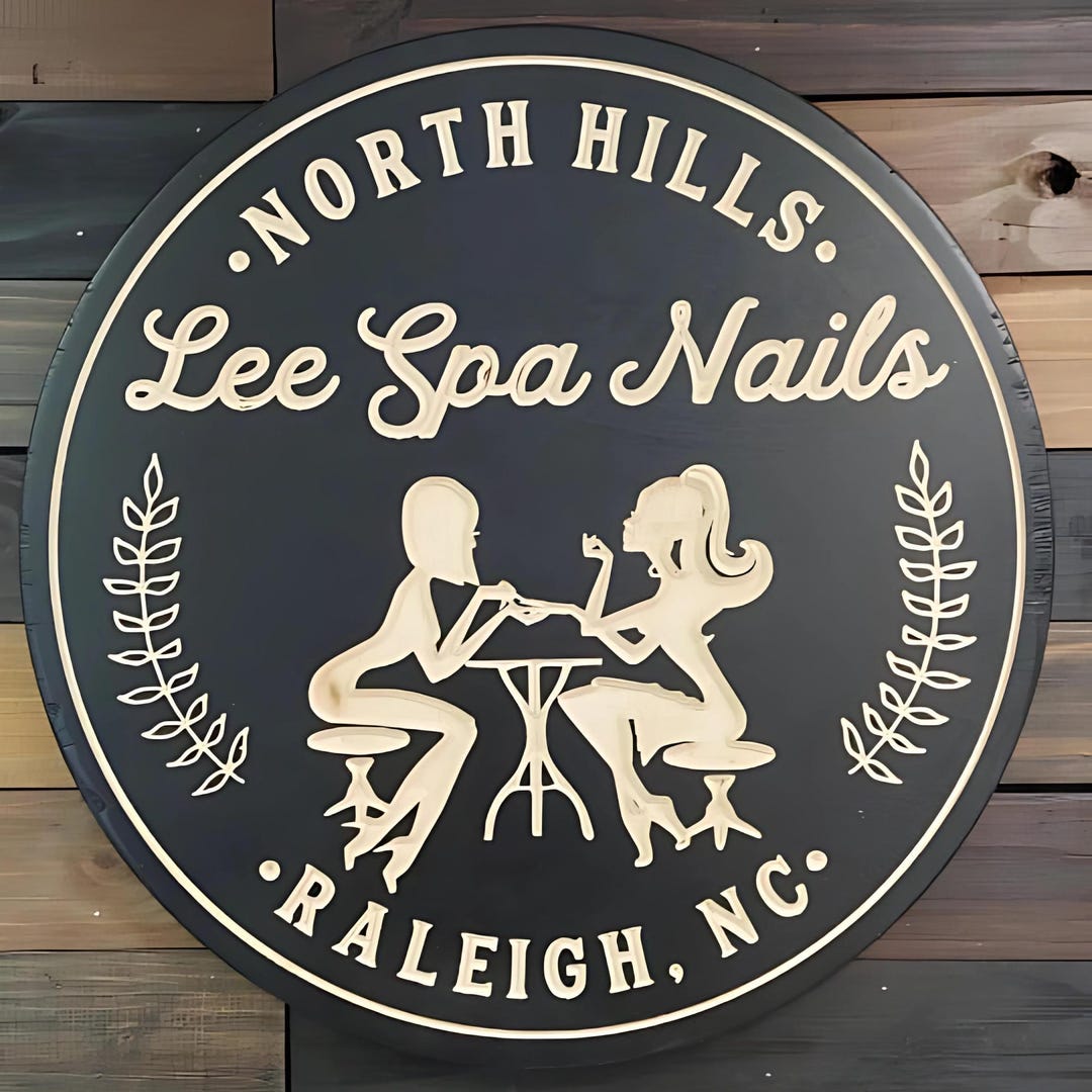Personalized Nail Salon Sign: Custom Carved Business Decor - Etsy