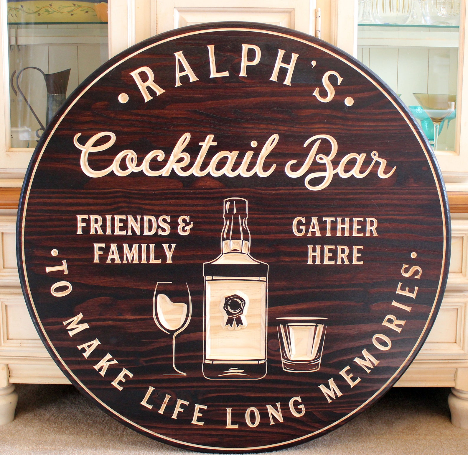 Custom Signs, Bar Signs, Personalized Signs, Basement Bar, Cocktail Bar ...