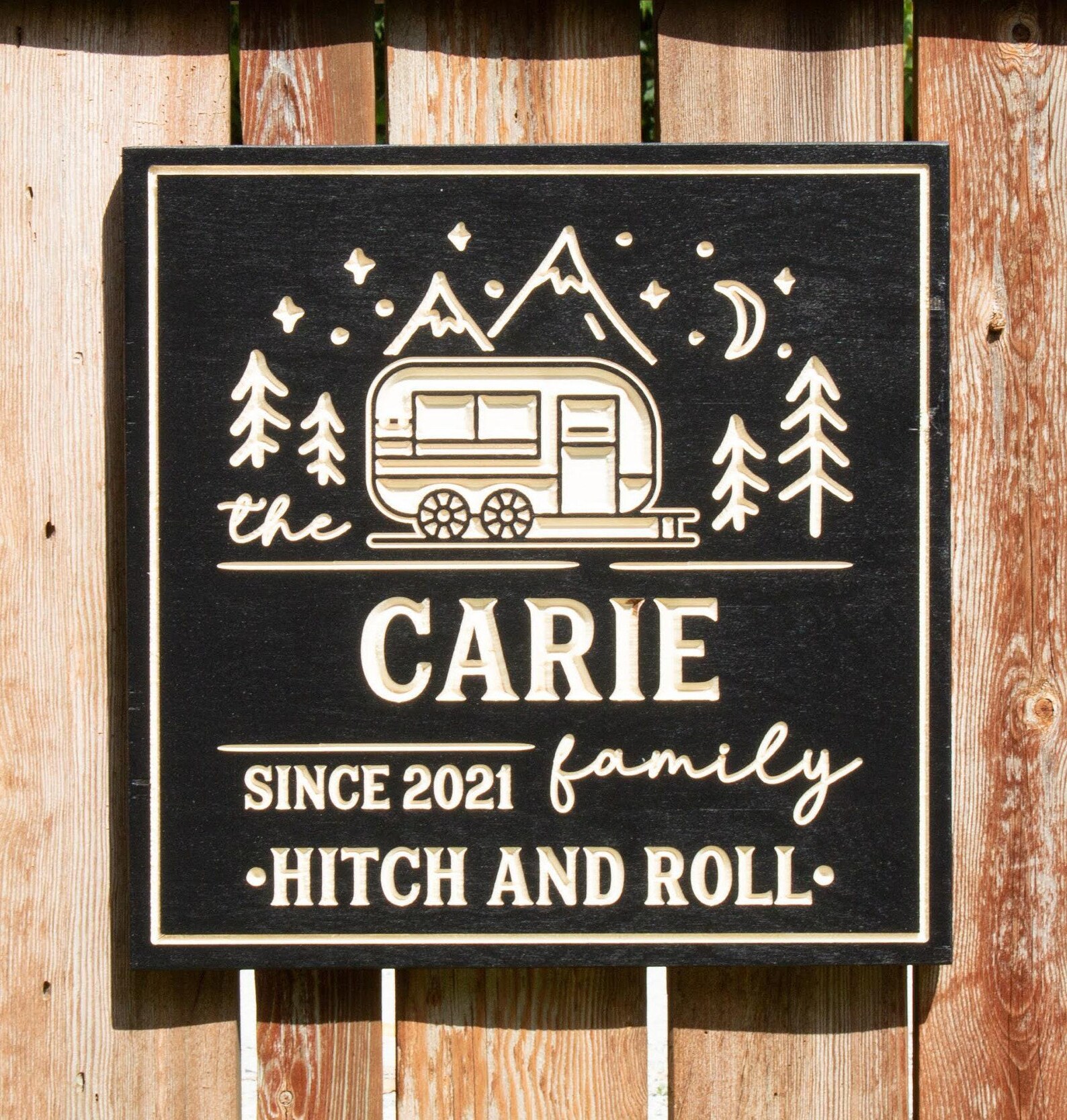 Personalized Camper Sign: Custom Carved RV Decor - Etsy