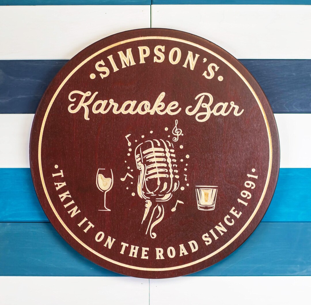 Personalized Music Room Sign: Custom Karaoke Bar Decor - Etsy