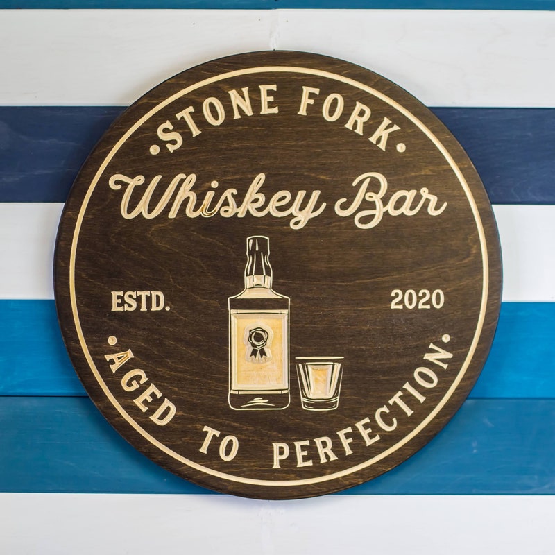 Whiskey Bar Sign - Etsy