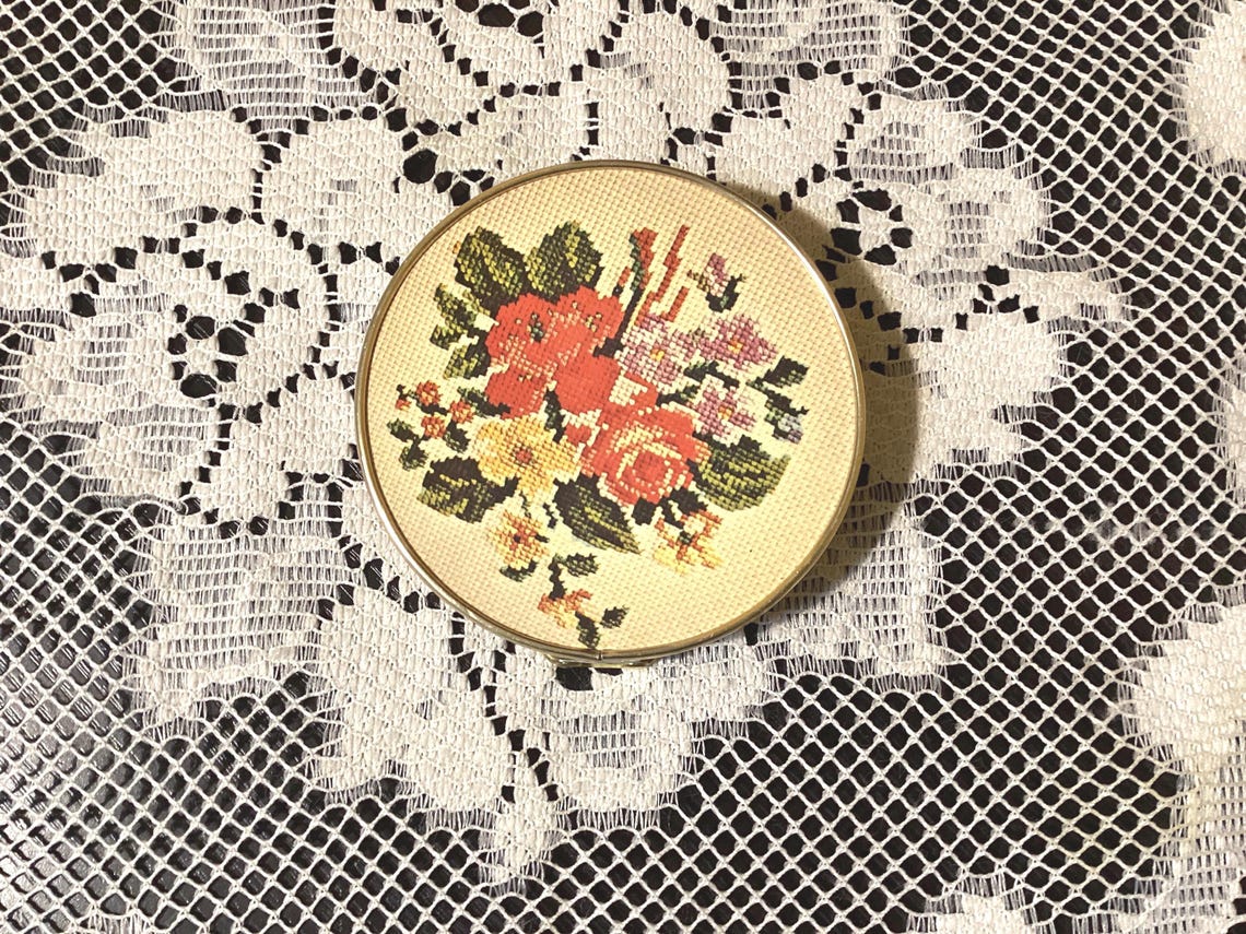 Romantic Victorian Compact Double Mirror - Etsy