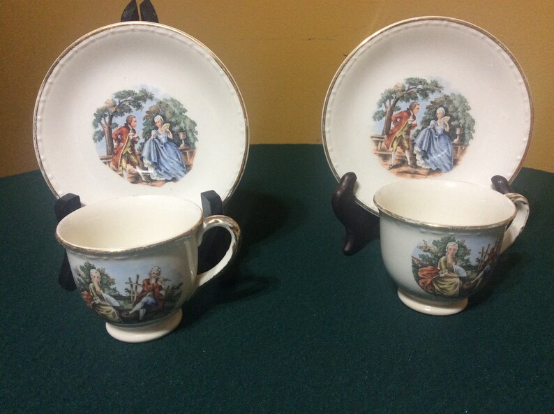 Two Tea Sets Colonial Victorian 22 Kt Gold - Etsy