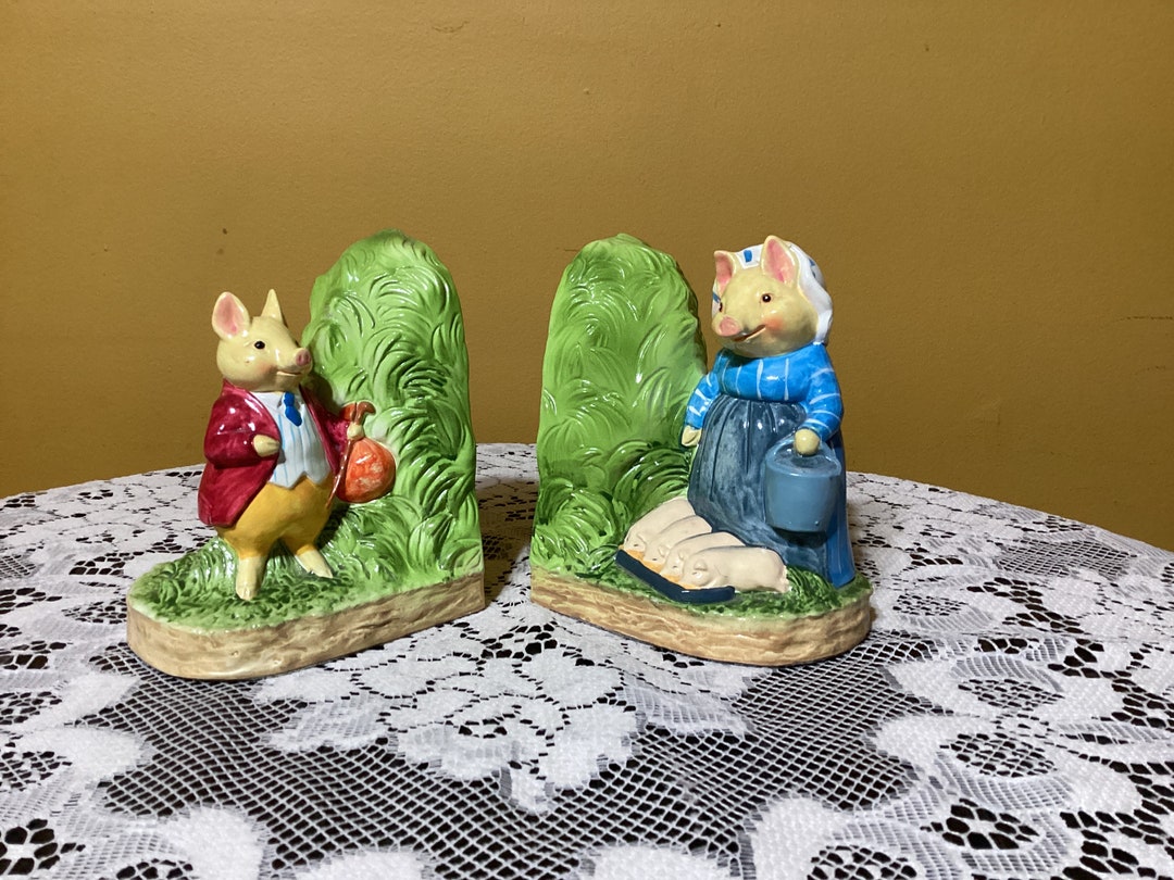 Rare Vintage Schmid Peter Rabbit Beatrix Potter Book Ends - Etsy