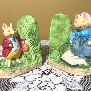 Rare Vintage Schmid Peter Rabbit Beatrix Potter Book Ends - Etsy