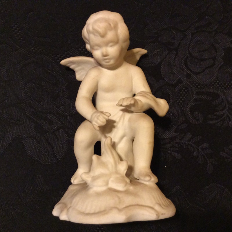 French Porcelain Angel - Etsy