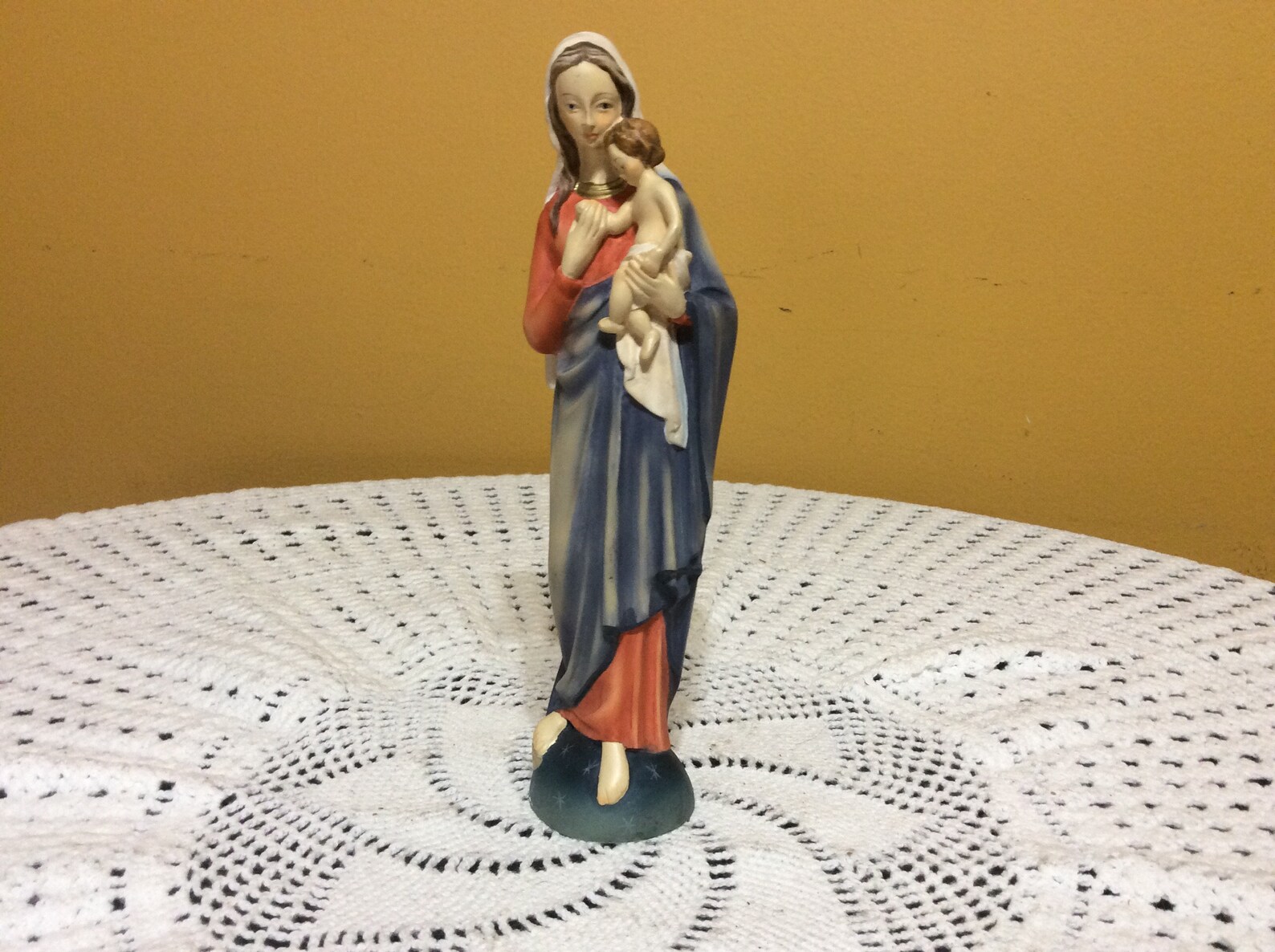 Rare Vintage Original Dolfi Madonna and Baby Jesus Figurine | Etsy