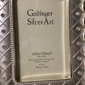 Vintage Godinger Silver Art Silver Plated Picture Frame With Jewels 4x6 ...